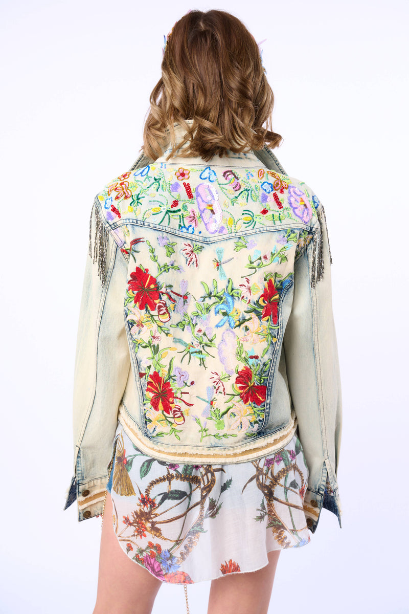 Aratta Country Queen Embellished Denim Jacket – The Colony Shop