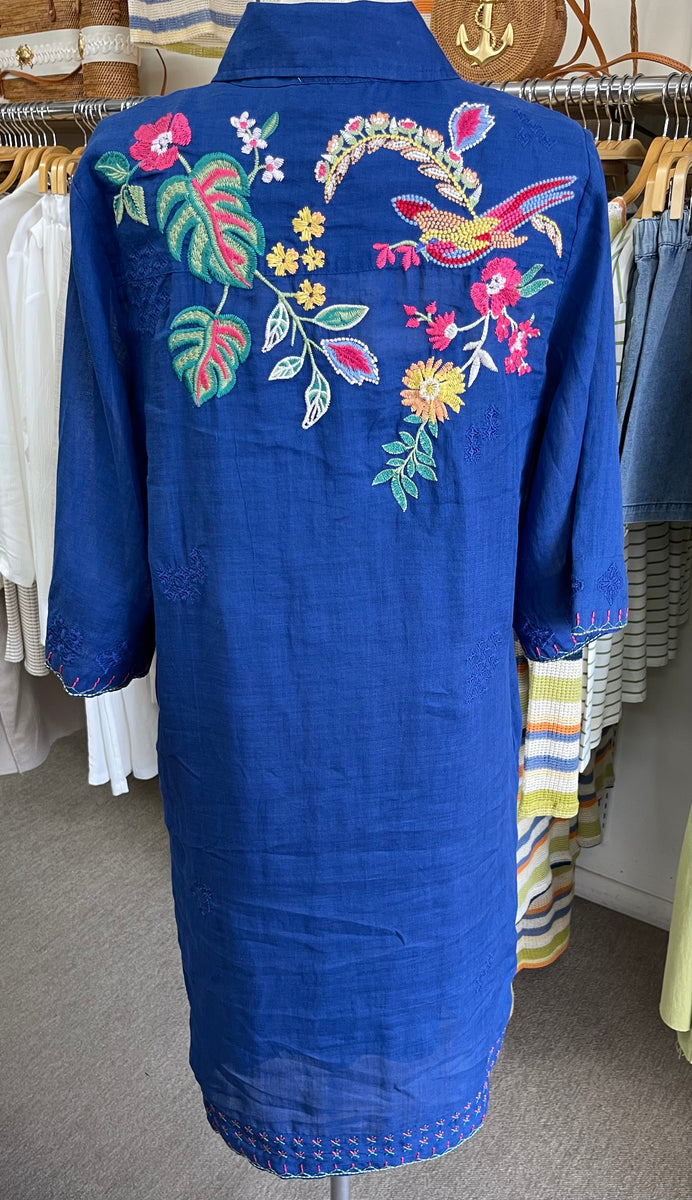 Johnny Was Jeanette Henley Kimono Sleeve Dress with Slip – The Colony Shop