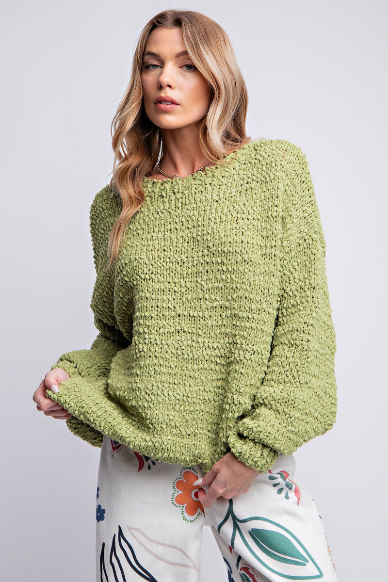 Easel Loose Fit Solid Sweater – The Colony Shop